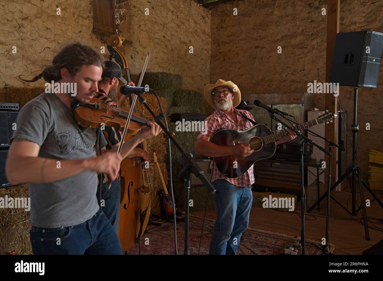 UNITED STATES: 05-19-2023: John Bestwick, lead singer, Evan Bell, Bass ...