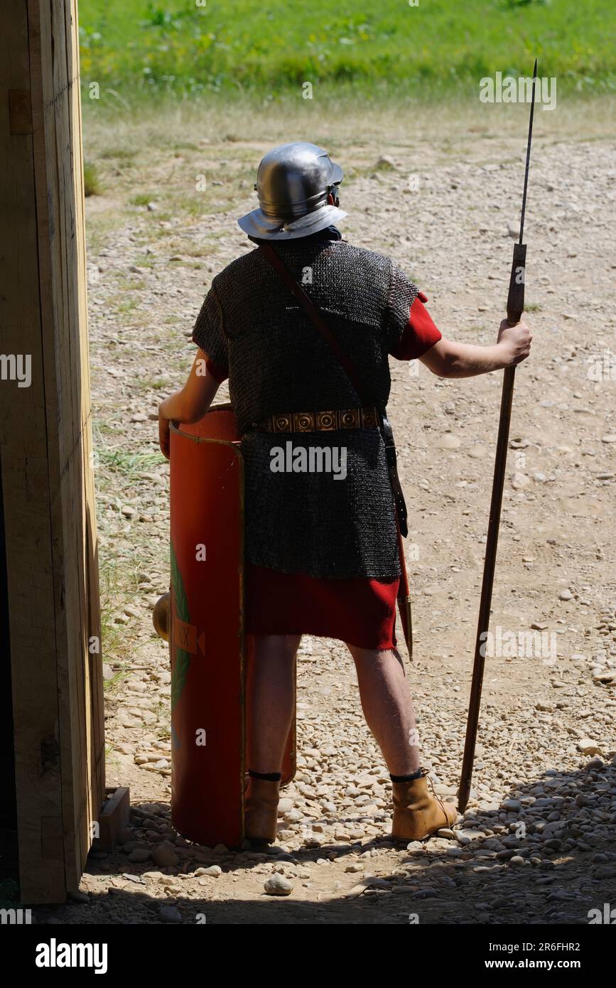 Roman event park in the past hi-res stock photography and images - Alamy