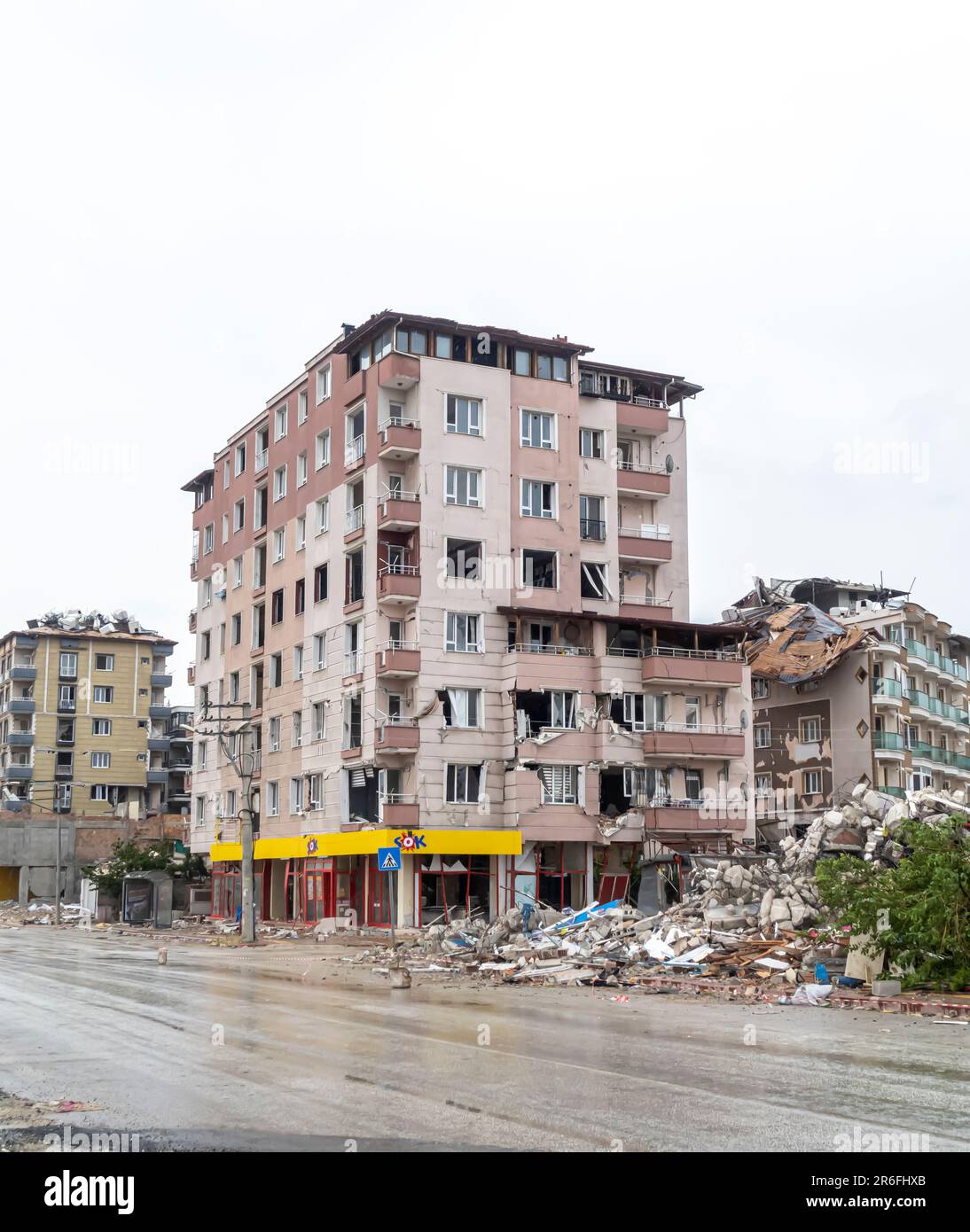 Turkish city Antakya in Hatay province, earthquake aftermath. Turkey ...