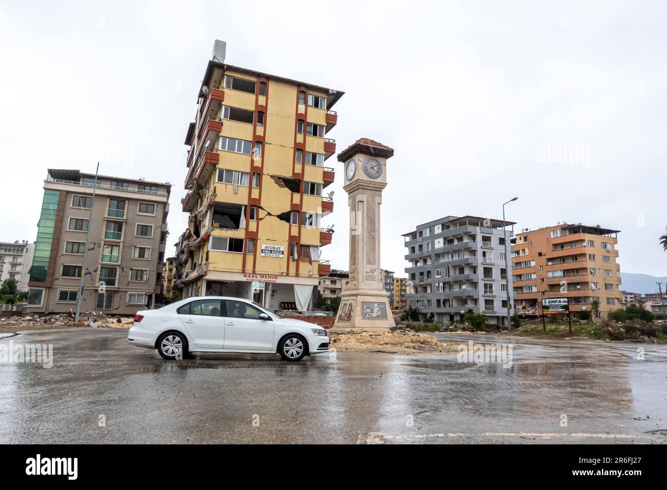 Turkish city Antakya in Hatay province, earthquake aftermath. Turkey ...