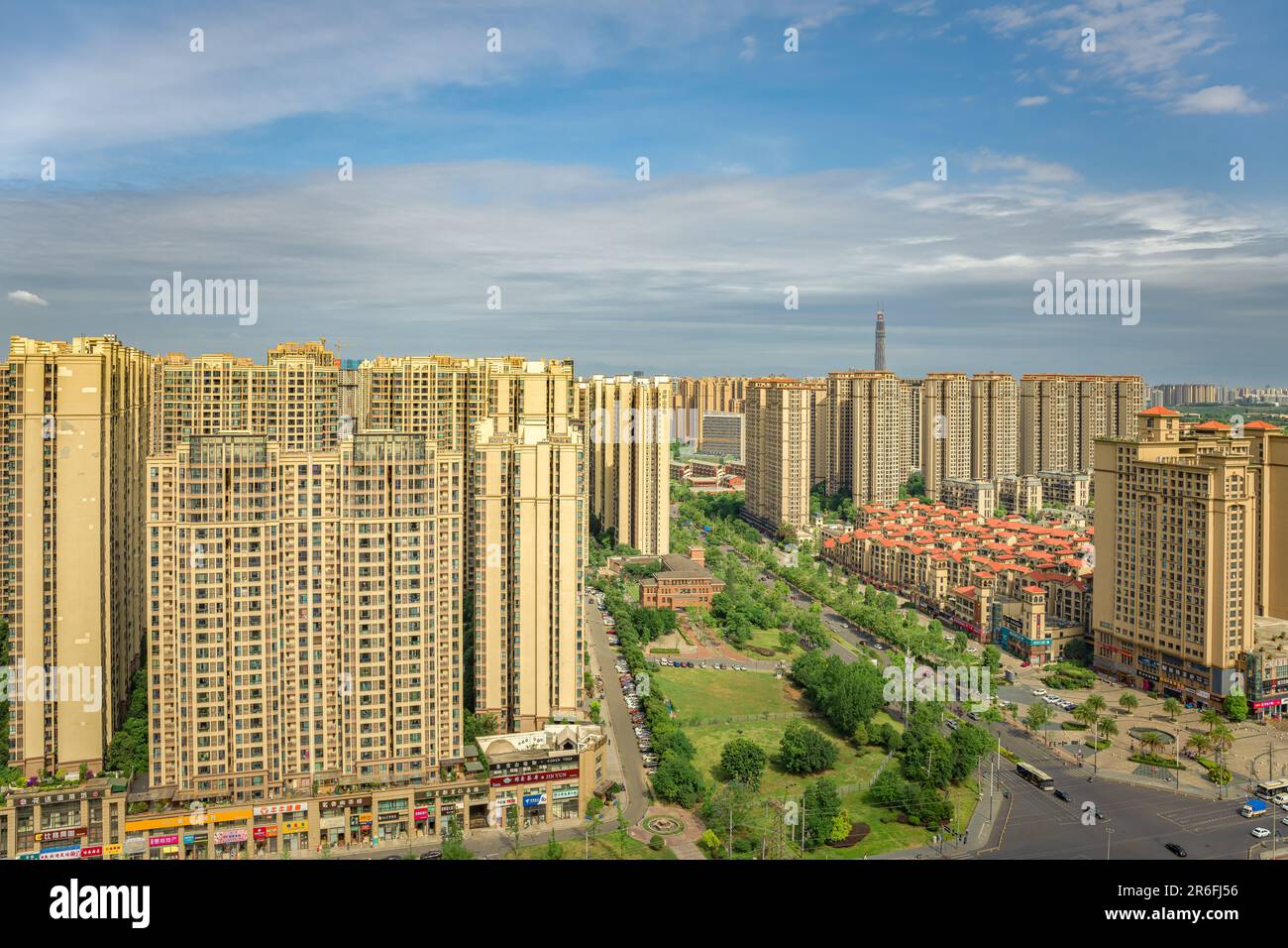 Modern residential buildings in Chengdu on a sunny day Stock Photo - Alamy