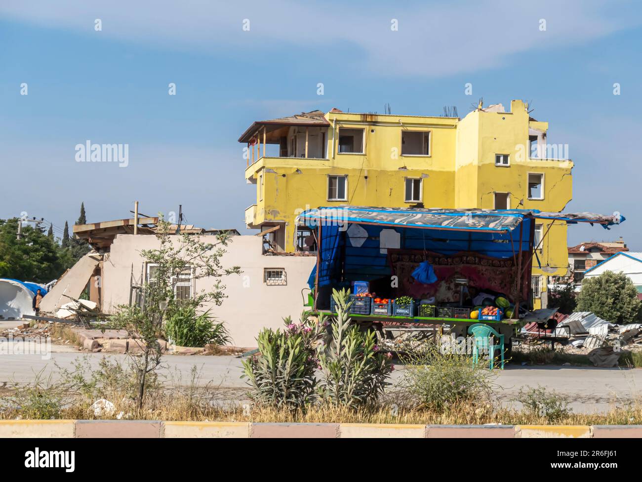 Turkish city Antakya in Hatay province, earthquake aftermath. Turkey ...
