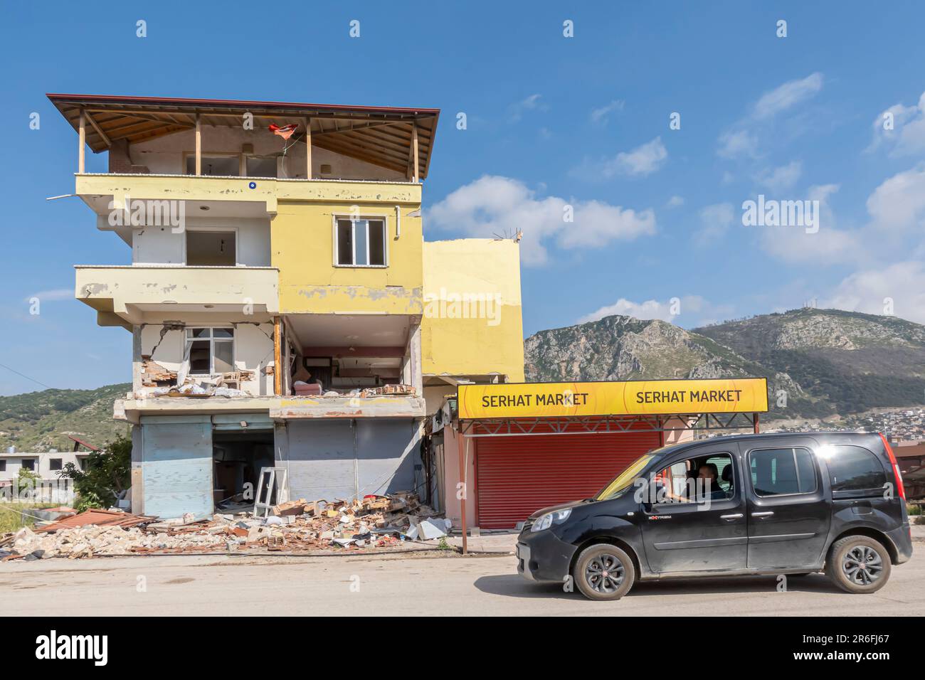Turkish city Antakya in Hatay province, earthquake aftermath. Turkey ...
