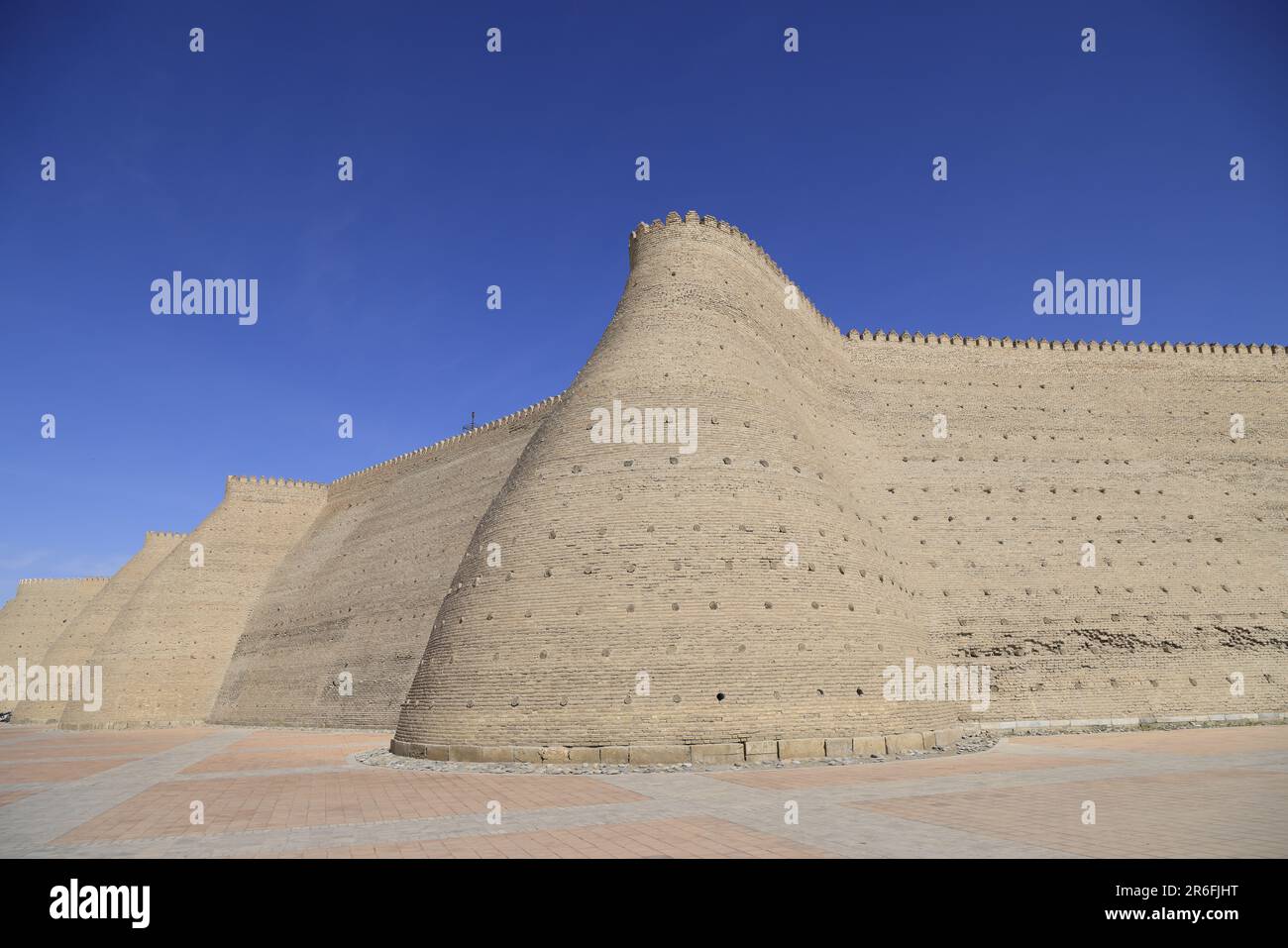 The walls of Ark fortress in Bukhara, Uzbekistan Stock Photo - Alamy
