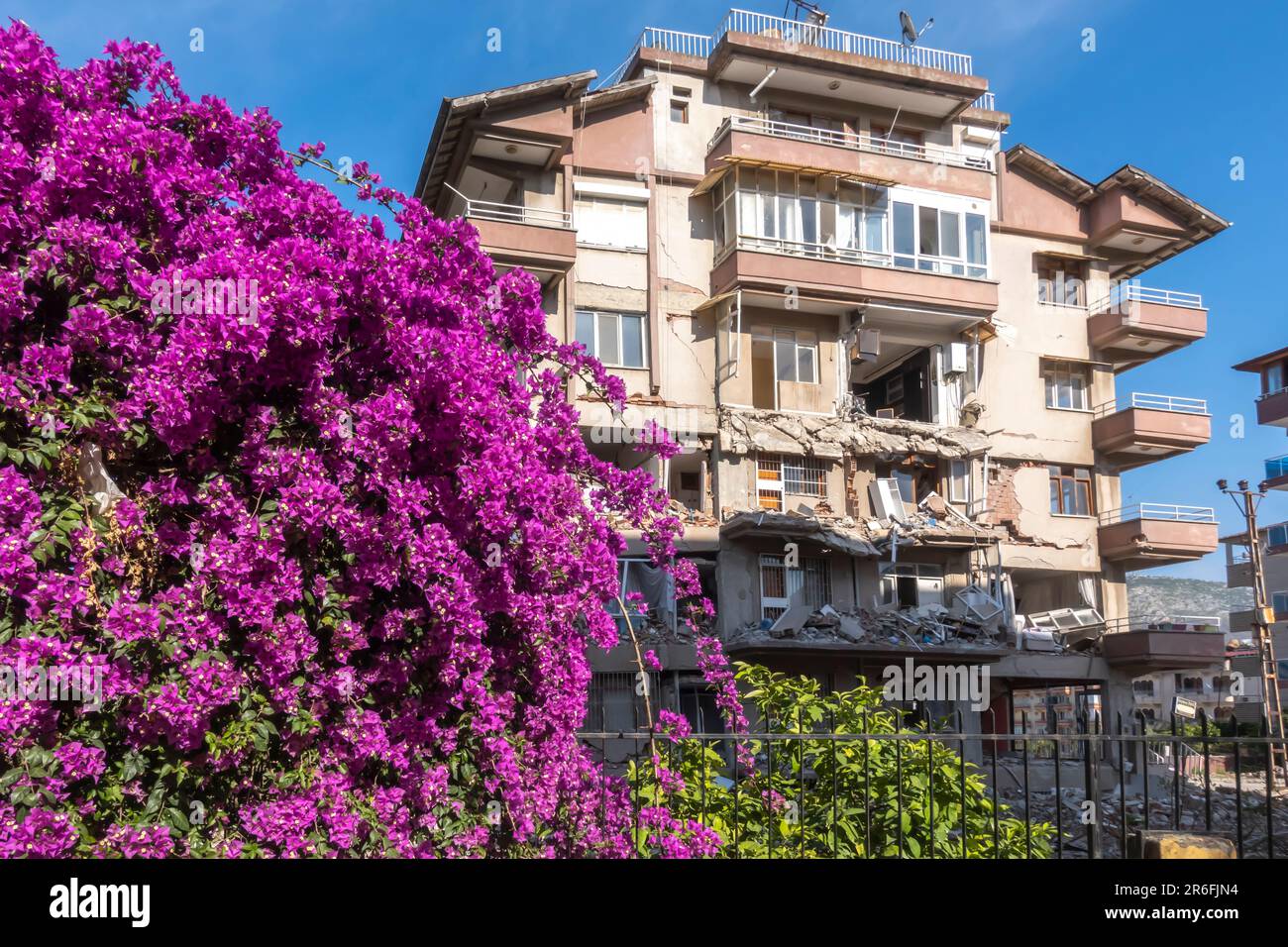 Turkish city Antakya in Hatay province, earthquake aftermath. Turkey ...