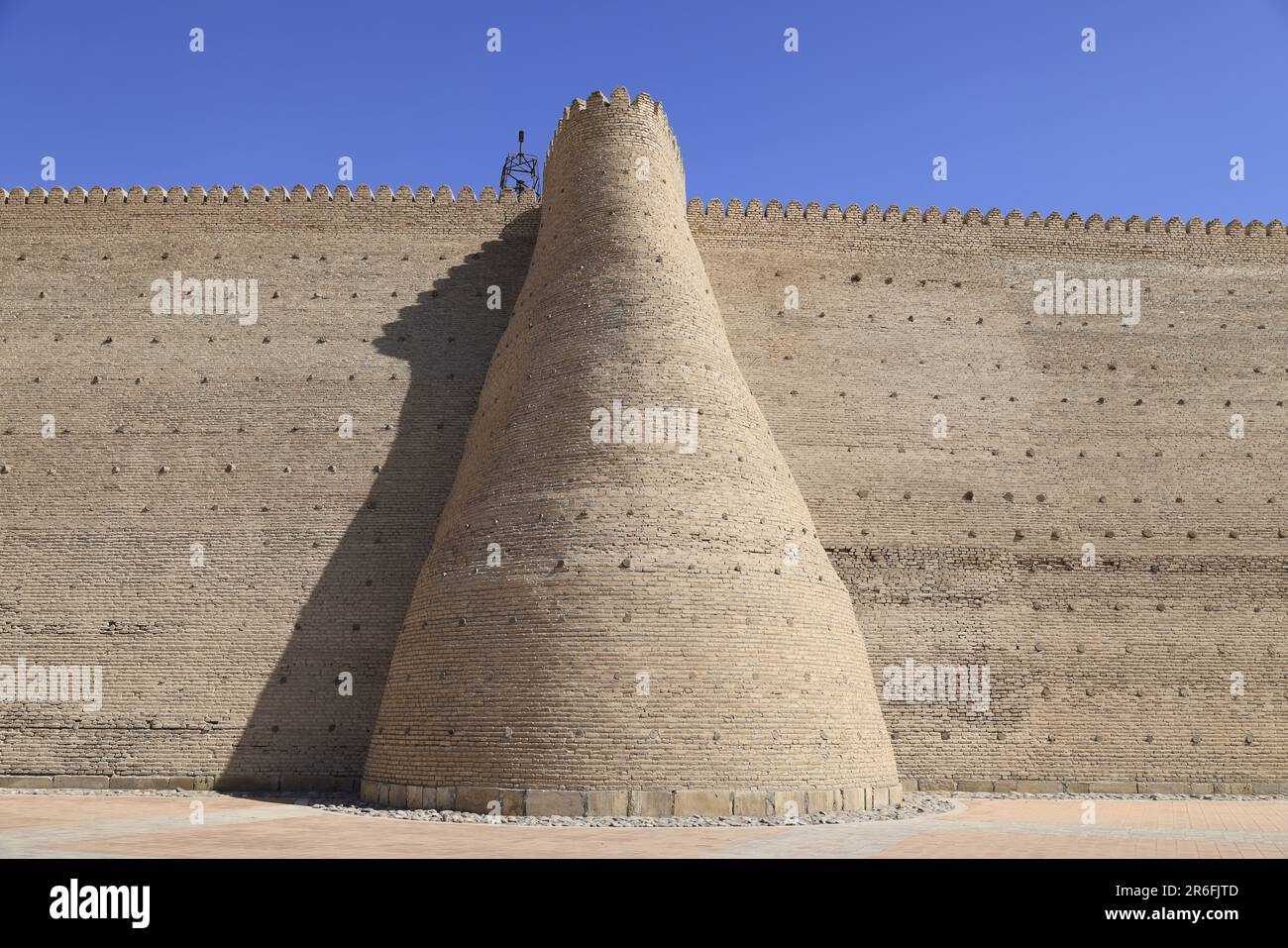 The walls of Ark fortress in Bukhara, Uzbekistan Stock Photo - Alamy