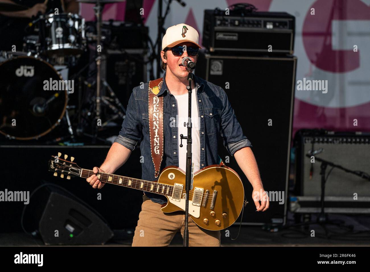 Travis Denning performs during the 2023 CMA Fest on Thursday, June 8 ...