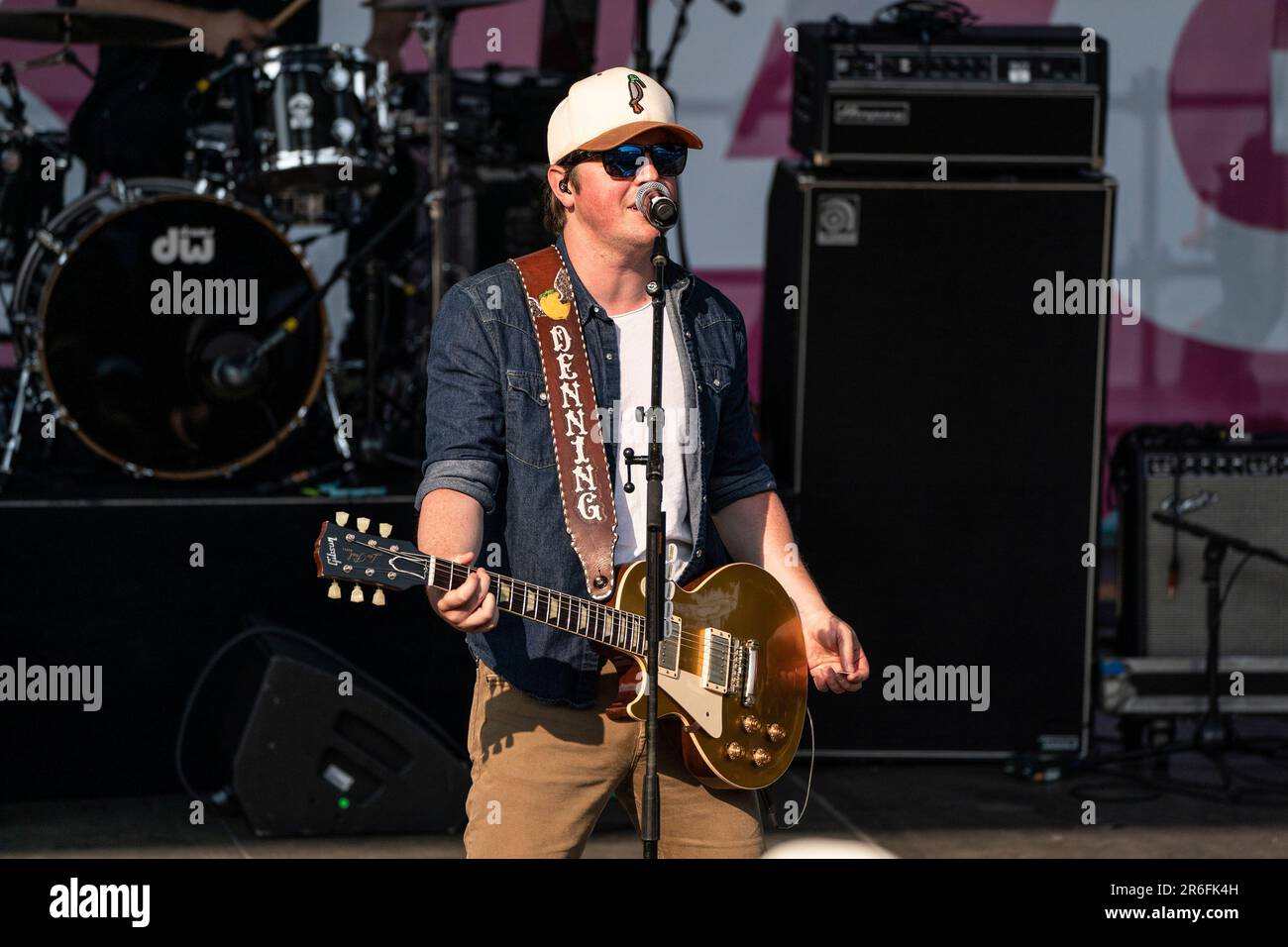 Travis Denning performs during the 2023 CMA Fest on Thursday, June 8 ...