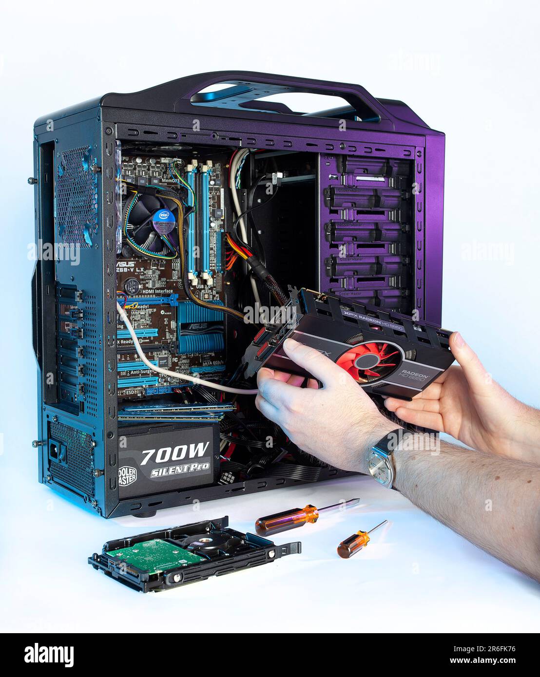 Home repairs of a computer Stock Photo - Alamy