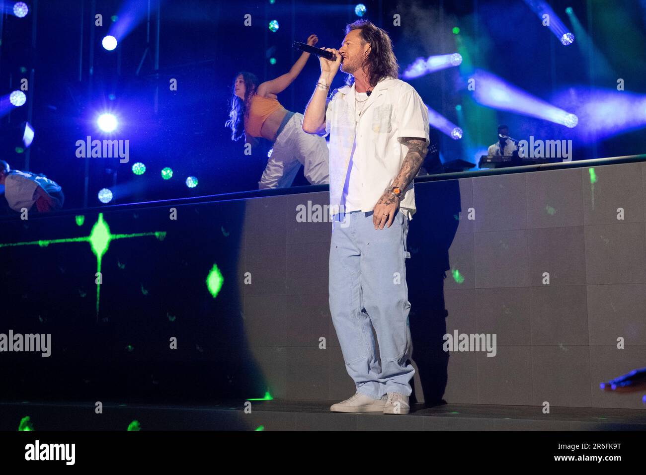 Tyler Hubbard performs during the 2023 CMA Fest on Thursday, June 8 ...