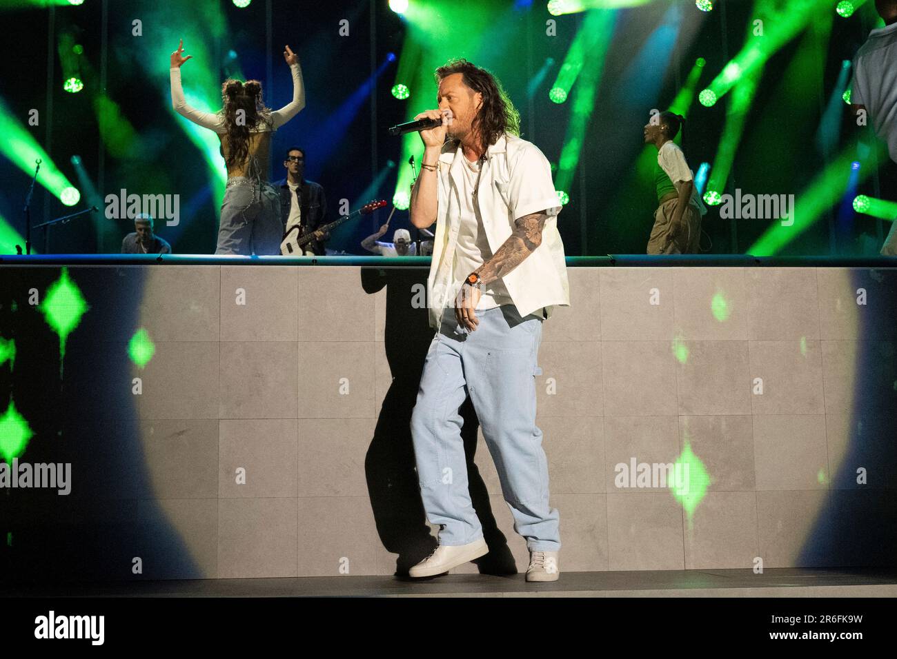 Tyler Hubbard performs during the 2023 CMA Fest on Thursday, June 8 ...