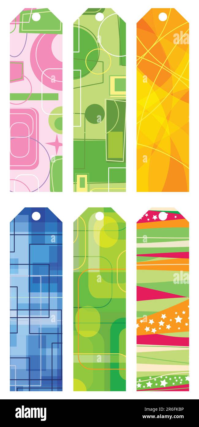 abstract retro bookmarks vector illustration Stock Vector Image & Art ...