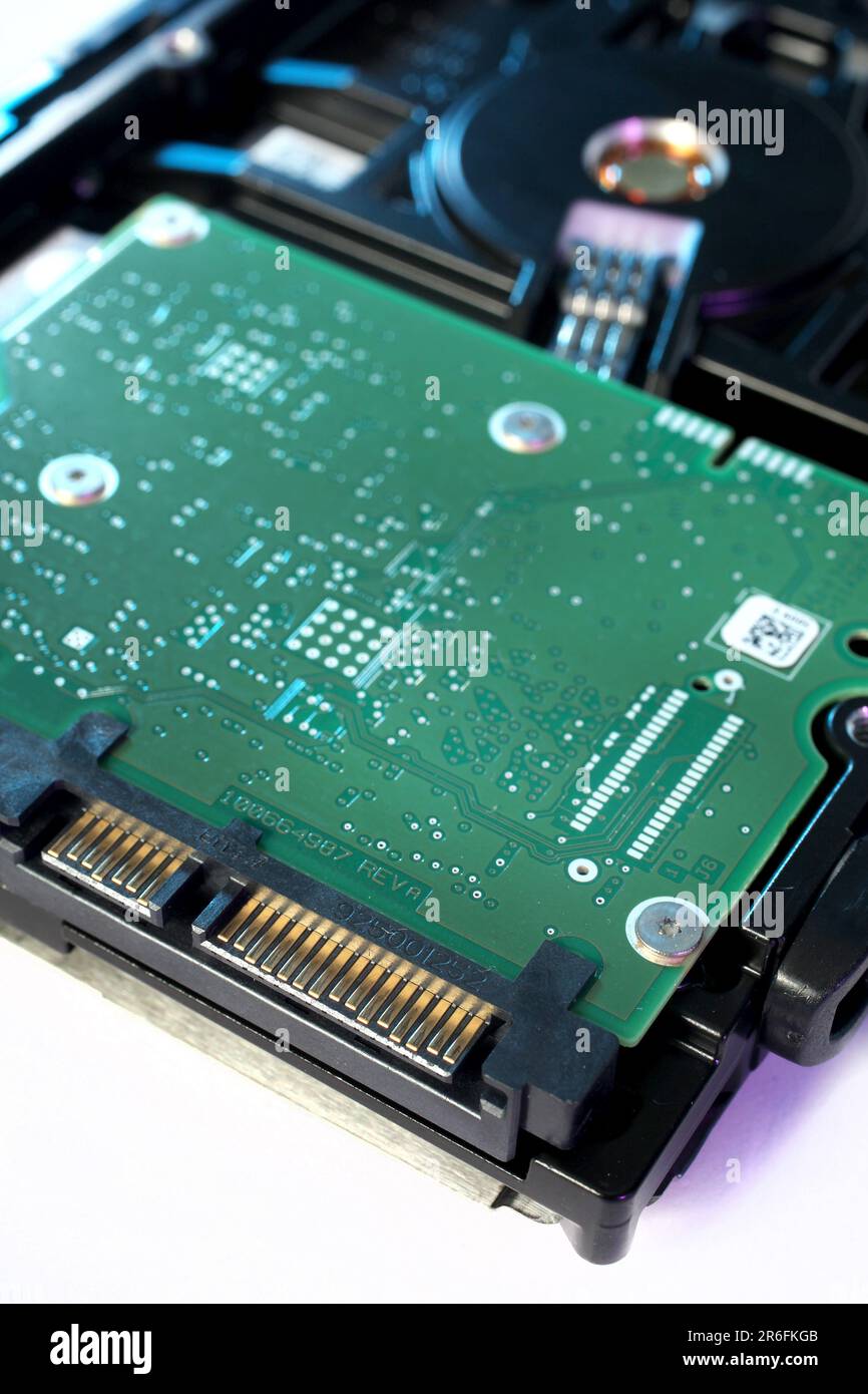 A computer hard drive removed from a PC for replacement Stock Photo - Alamy