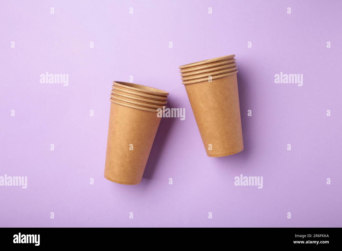 Brown paper cup purple hi-res stock photography and images - Alamy
