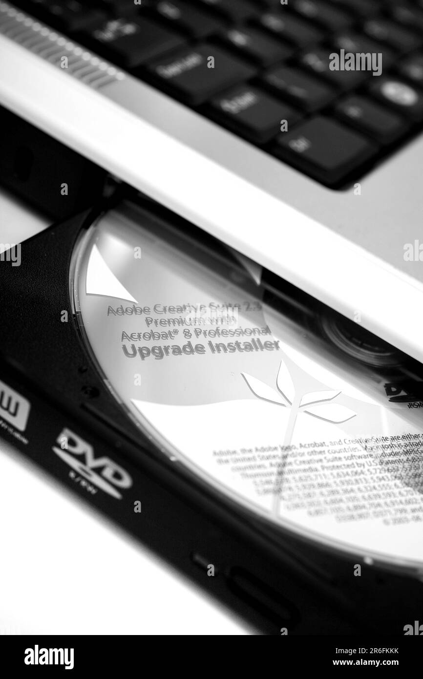 Cd dvd drive Black and White Stock Photos & Images - Alamy