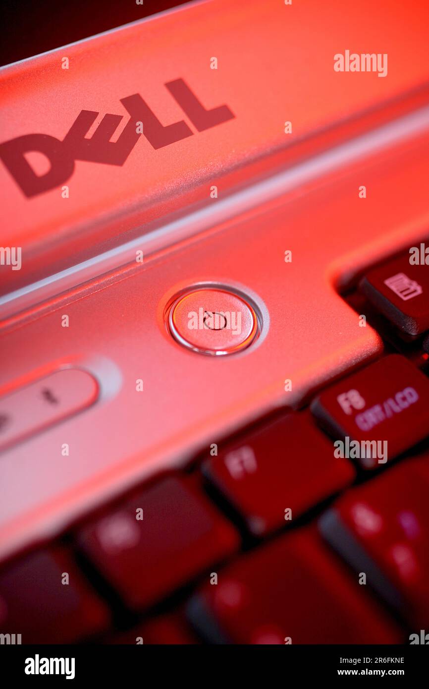 Detail of a Dell laptop Stock Photo - Alamy