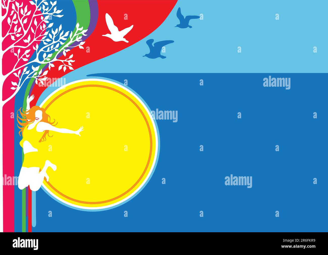 White haired girl Stock Vector Images - Alamy