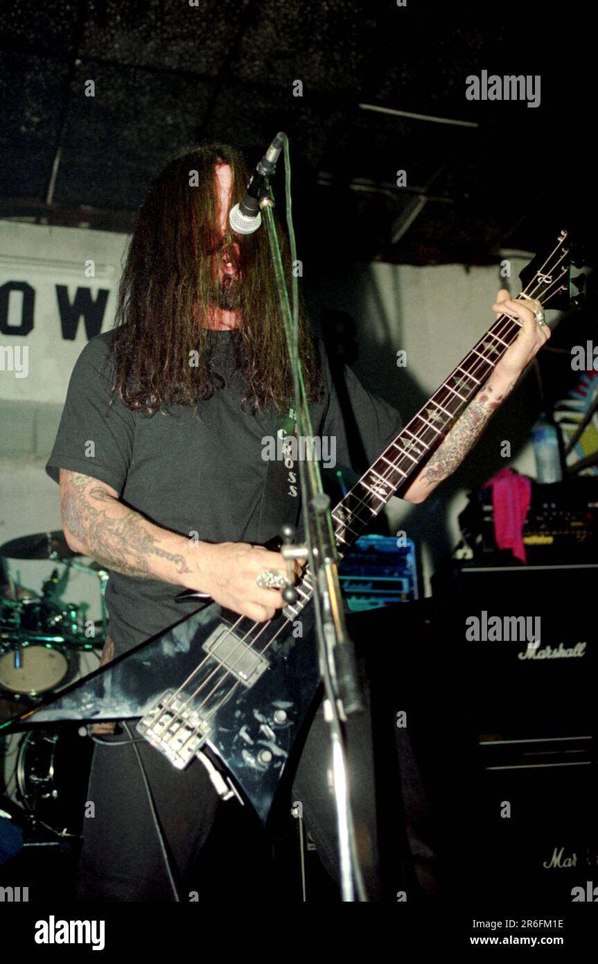 Milan Italy 1995-12-05 : Glen Benton singer and bassit of Deicide live ...