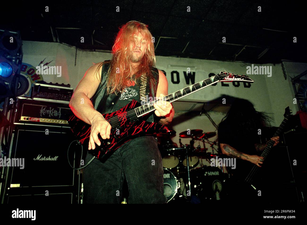 Milan Italy 1995-12-05 : Brian Hoffman guitarist of Deicide live concert at the Rainbow club ...