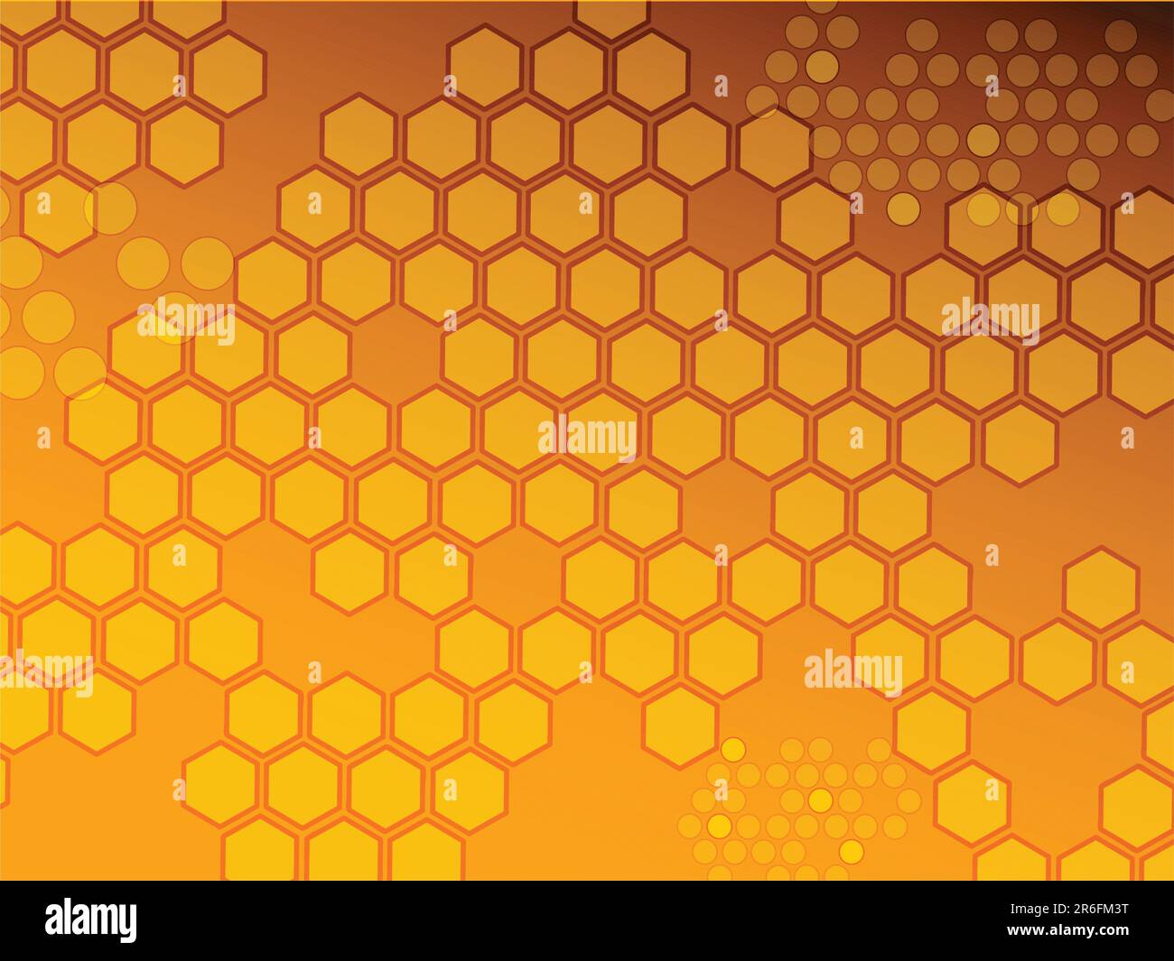 Hexagon background warm tones, vector illustration Stock Vector Image ...