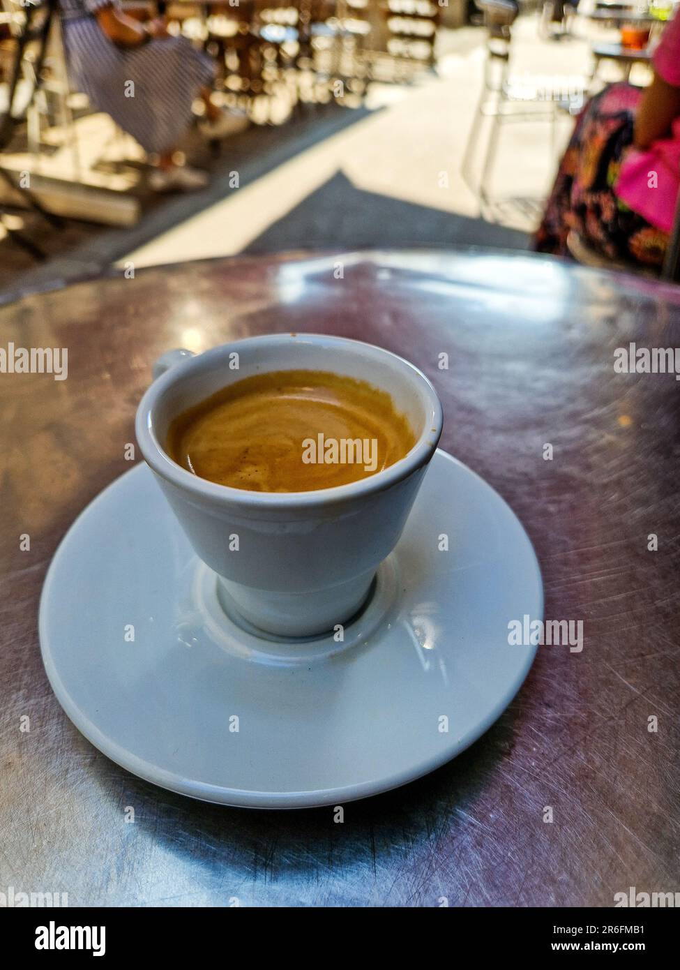 Coffee cup, cafe terrace, Lyon, France Stock Photo - Alamy