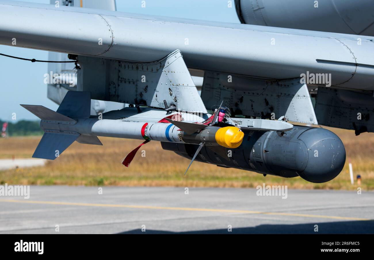 09 June 2023, Schleswig-Holstein, Jagel: The aircraft in Jagel ...