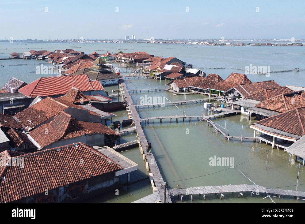 DEMAK, June 9, 2023 (Xinhua) -- This aerial photo taken on June 8, 2023 ...