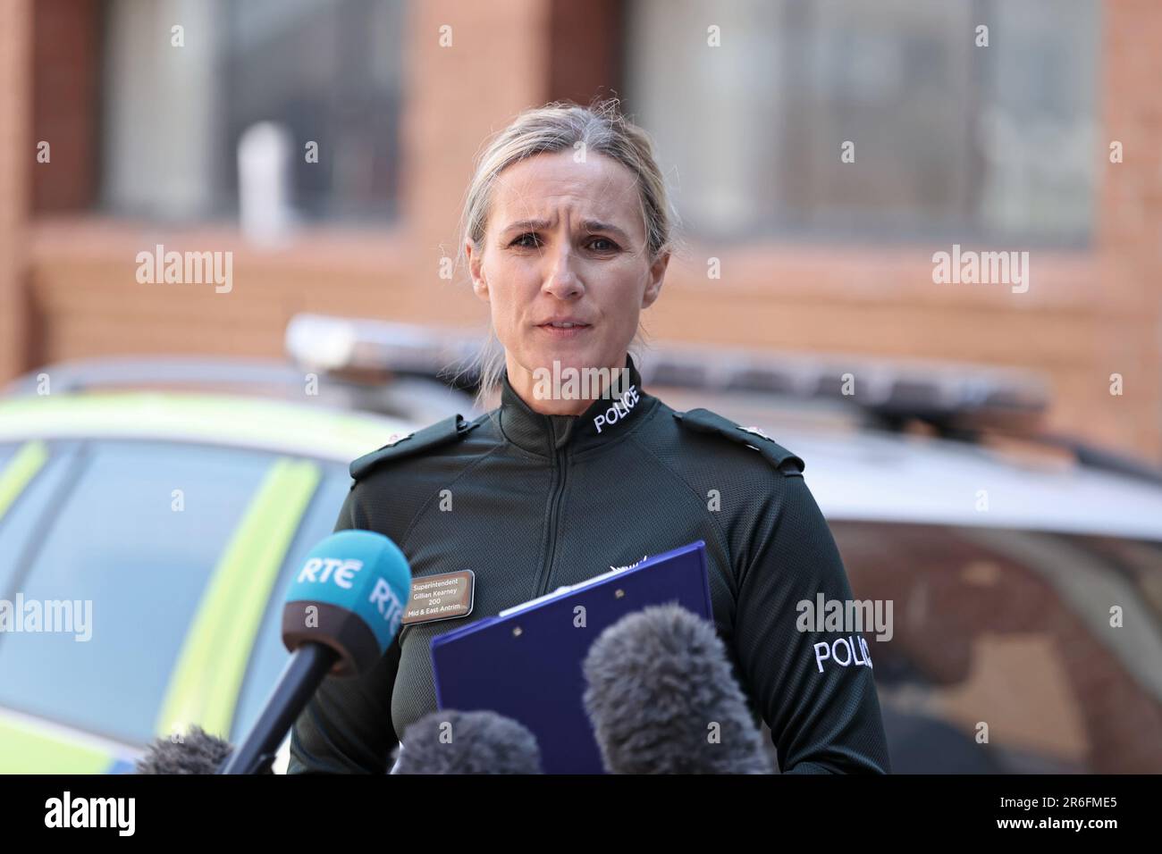 PSNI Superintendent Gillian Kearney speaks during a press conference ...