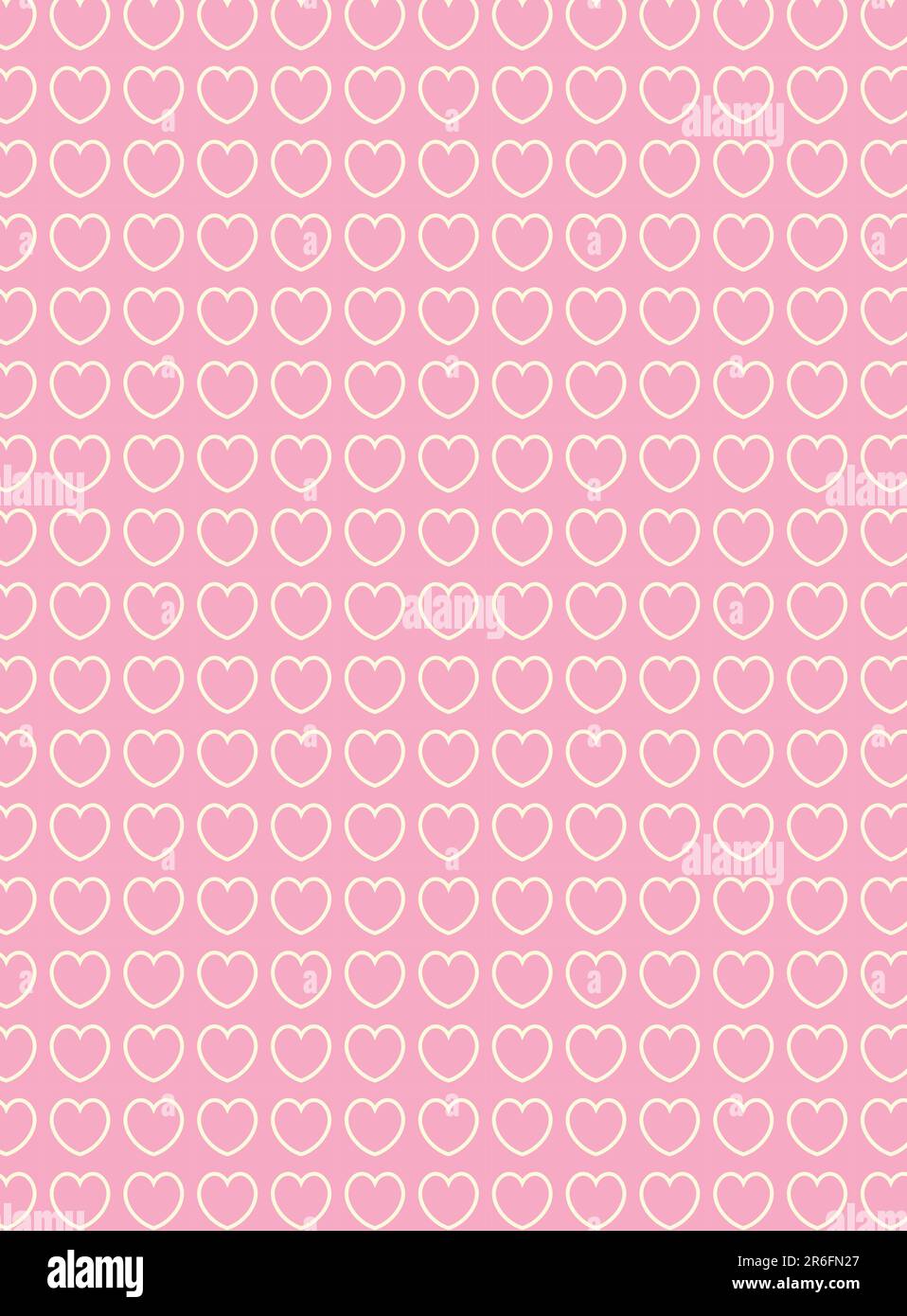Swatch heart striped fabric wallpaper in pink and ecru that matches ...