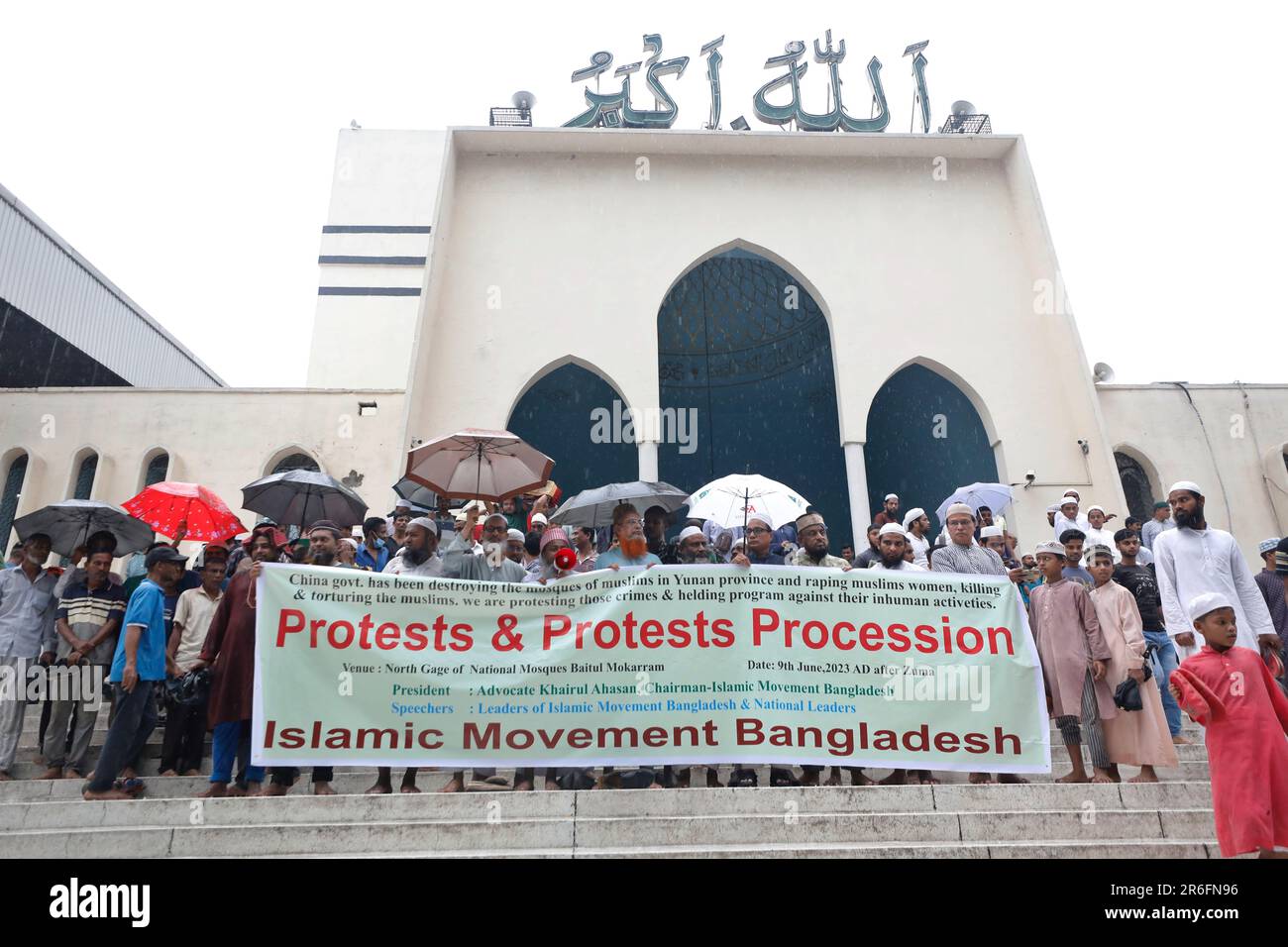 Dhaka, Bangladesh - June 09, 2023: Islamic Movement Bangladesh took out ...