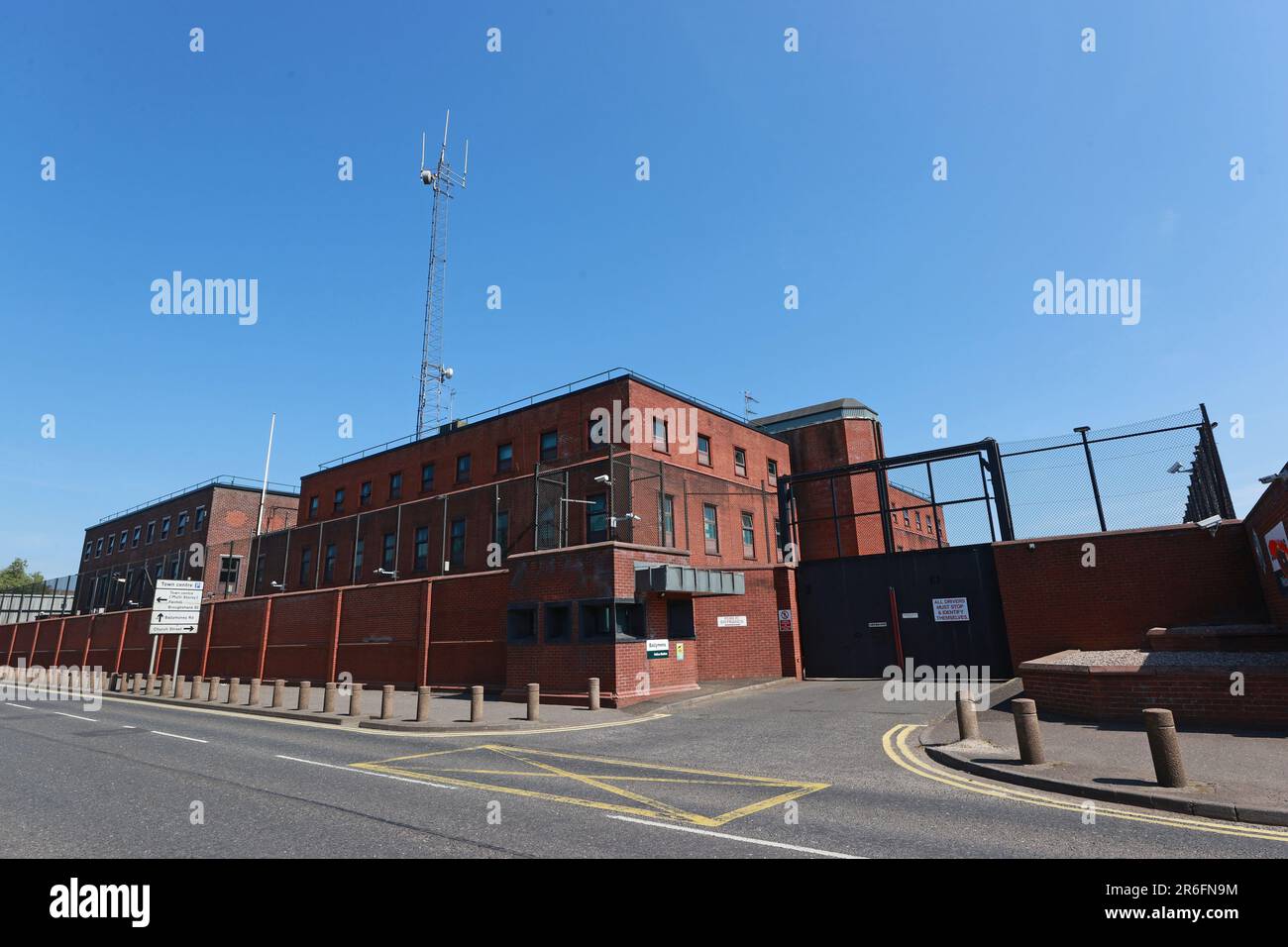 Ballymena police station following a press conference with PSNI ...