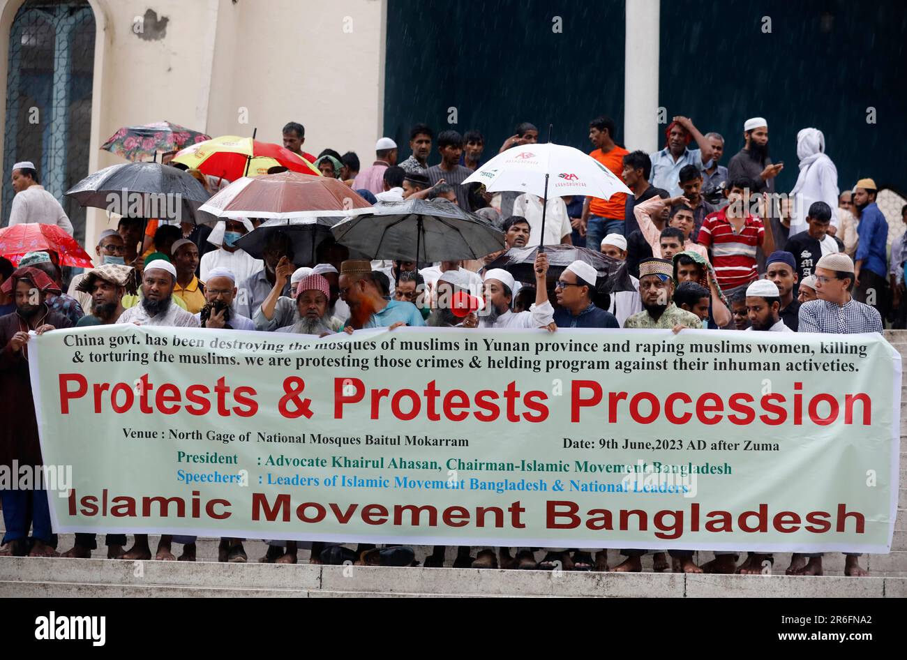 Dhaka, Bangladesh - June 09, 2023: Islamic Movement Bangladesh took out ...
