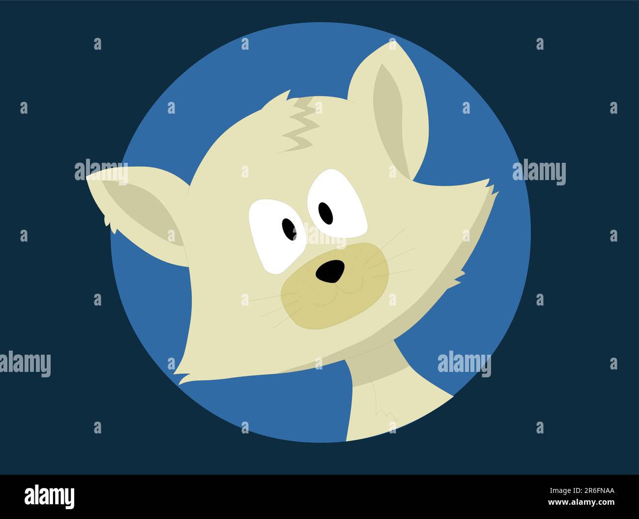 Nice kitty, on white background Stock Vector Image & Art - Alamy