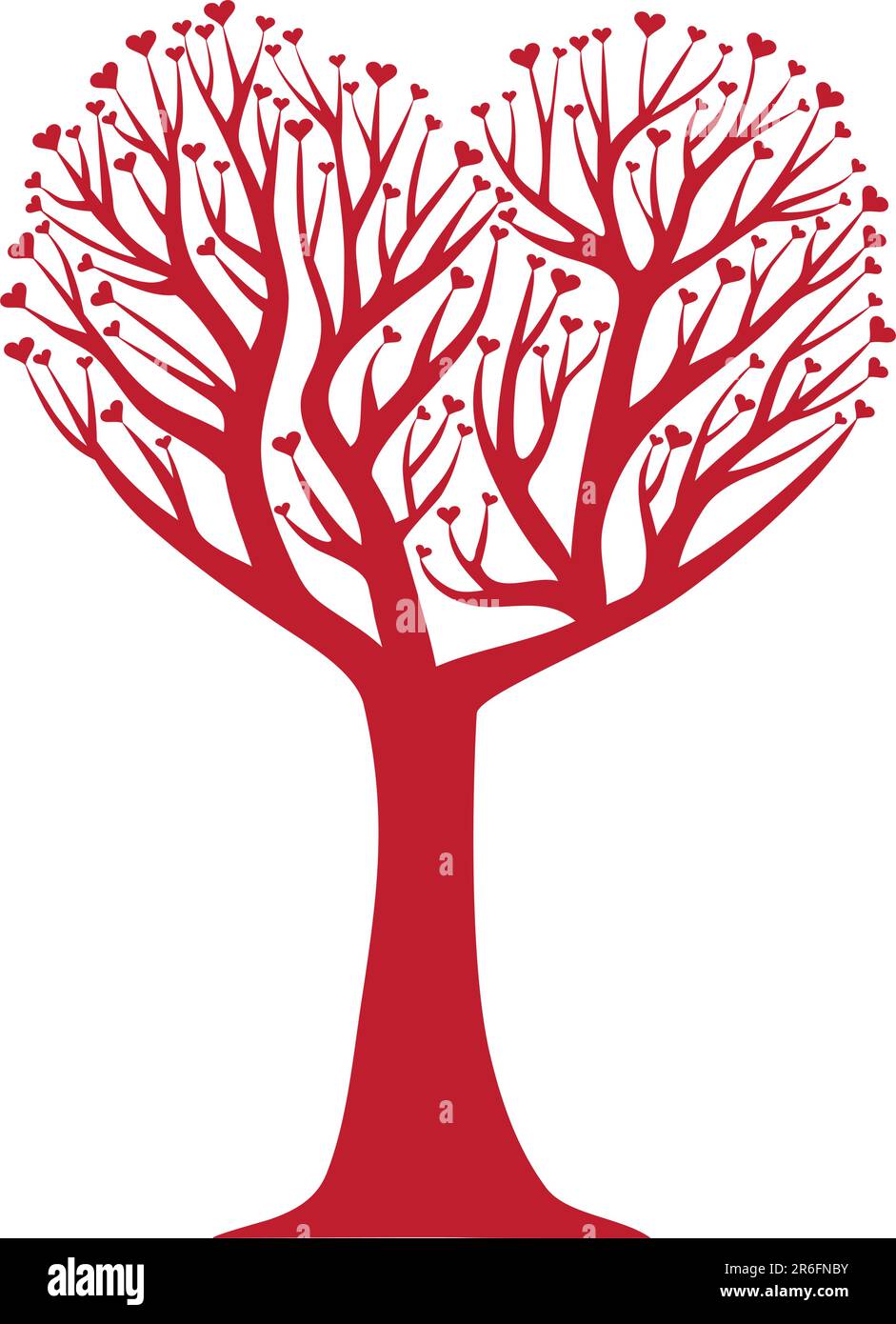 heart shaped tree, vector Stock Vector Image & Art - Alamy