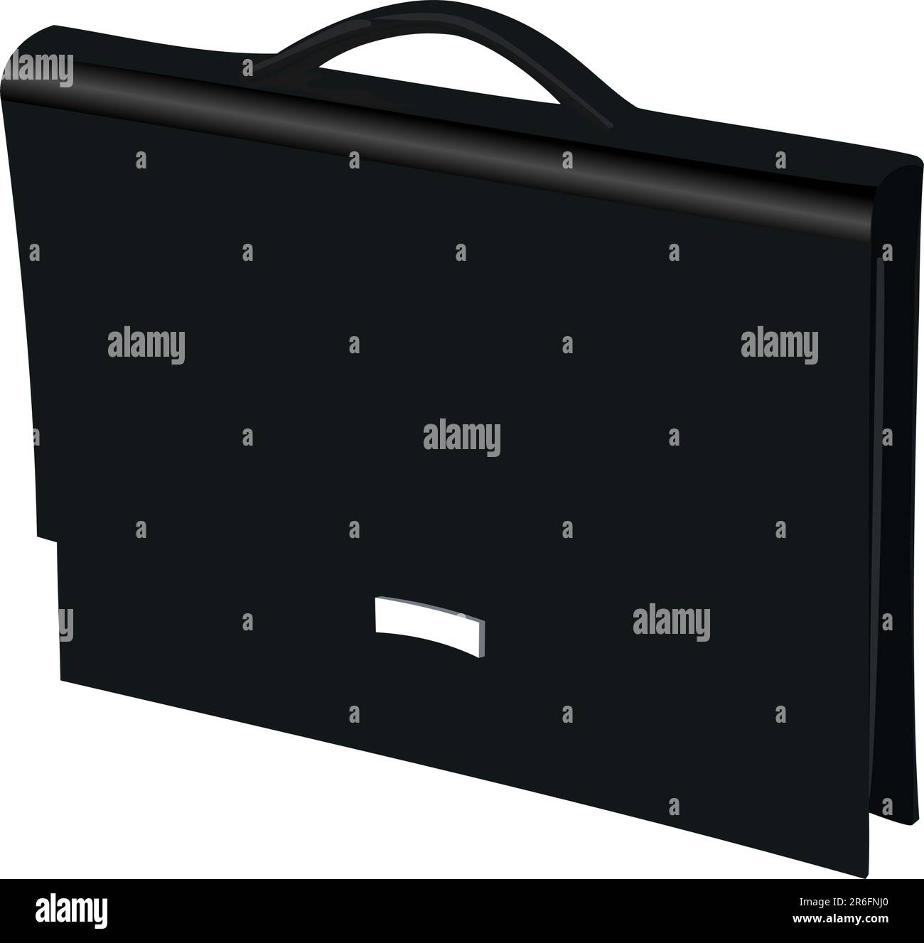 Realistic illustration black business bag - Vector Stock Vector Image ...