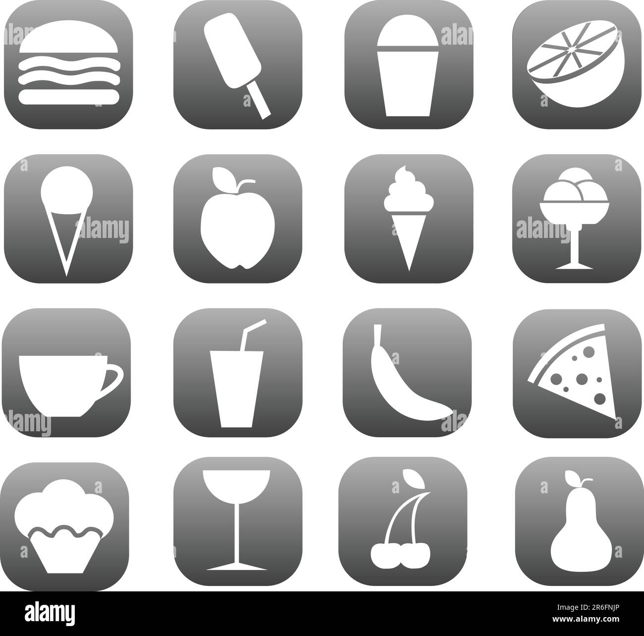 Food and Drinks Icons Stock Vector Image & Art - Alamy