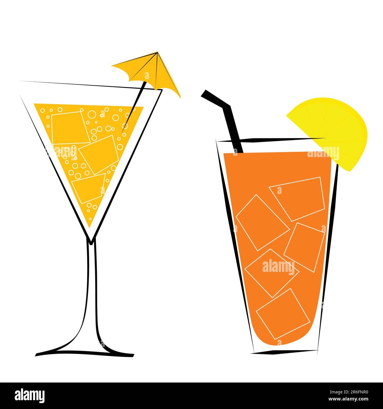 Cocktails vector illustration Stock Vector Image & Art - Alamy