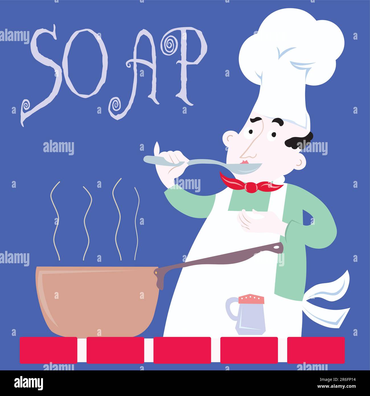 an-illustration-of-a-man-cooking-baking-vector-cartoon-stock-vector