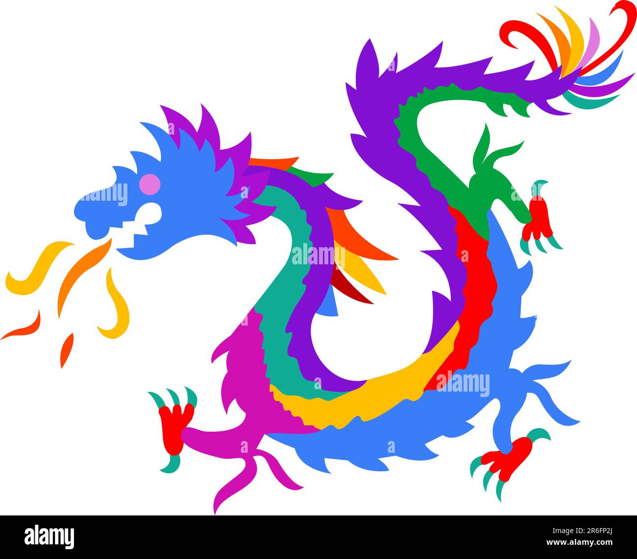Magic dragon Stock Vector Images - Alamy