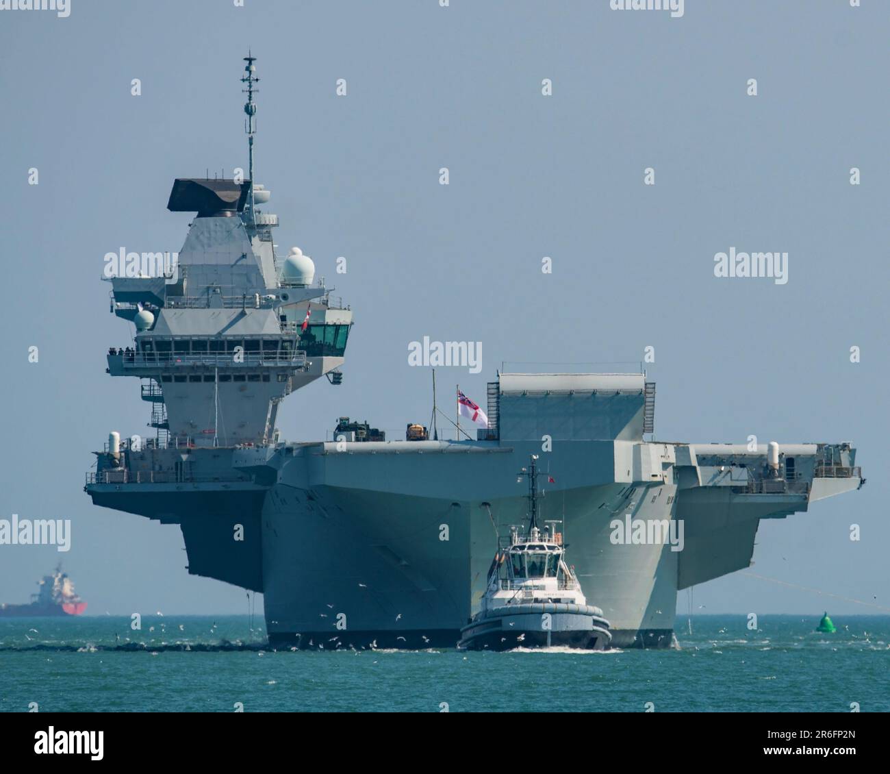 HMS Queen Elizabeth (R08) returned to Portsmouth, UK on the 8th June 2023 after pre-deployment ...