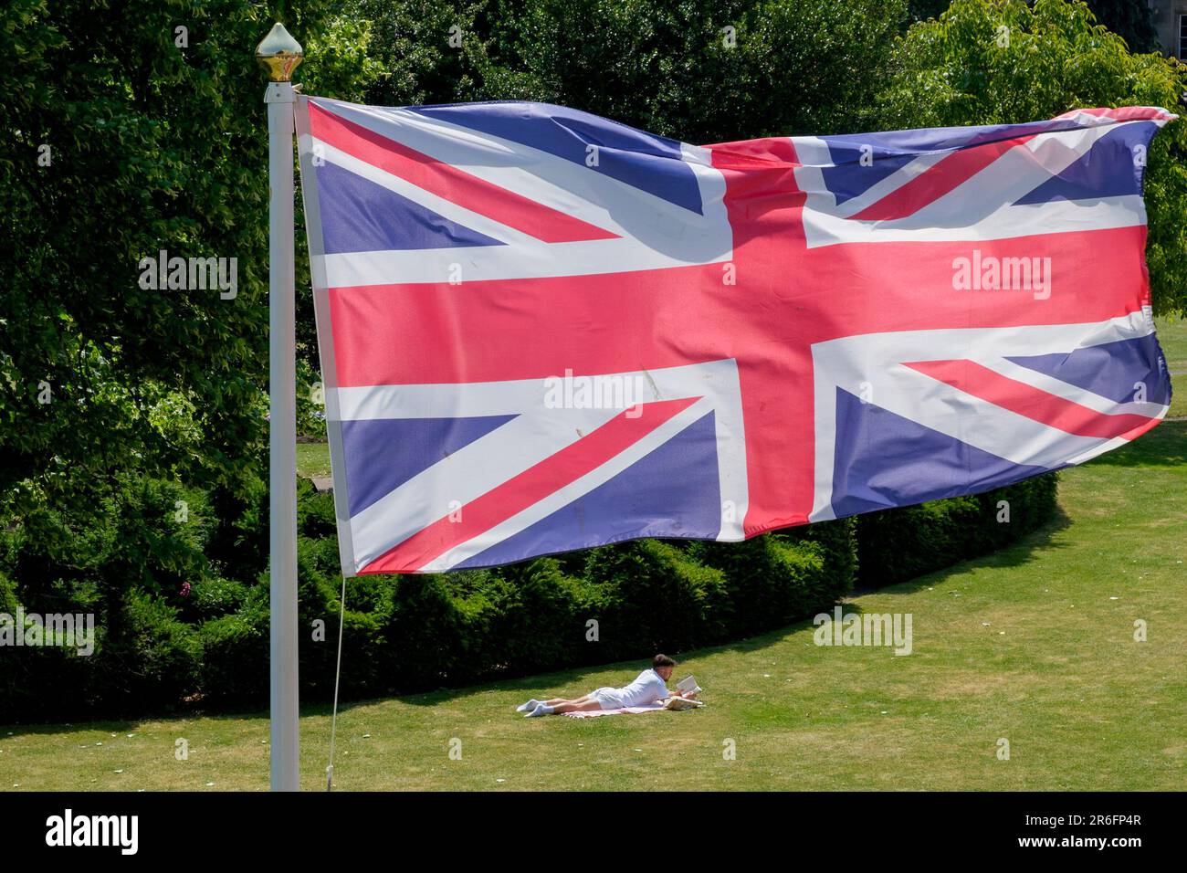 Man sun bath flag hi-res stock photography and images - Alamy