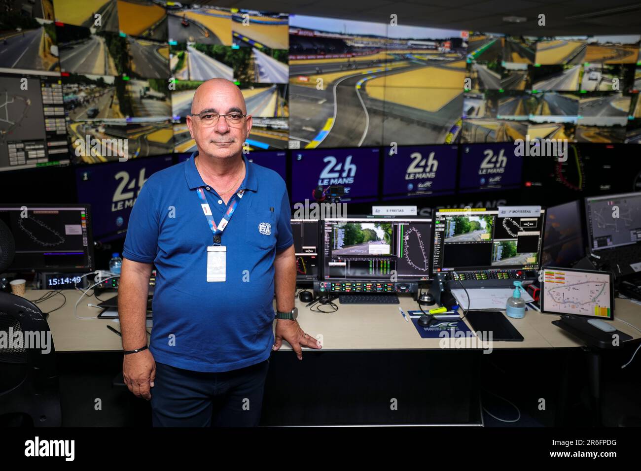 Le Mans, France. 09th June, 2023. Eduardo Freitas, FIA, Race director, during the free practices ...