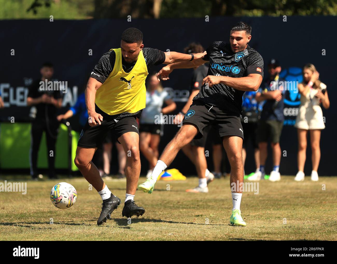Steven Bartlett and Tommy Fury during a training session at Champneys ...