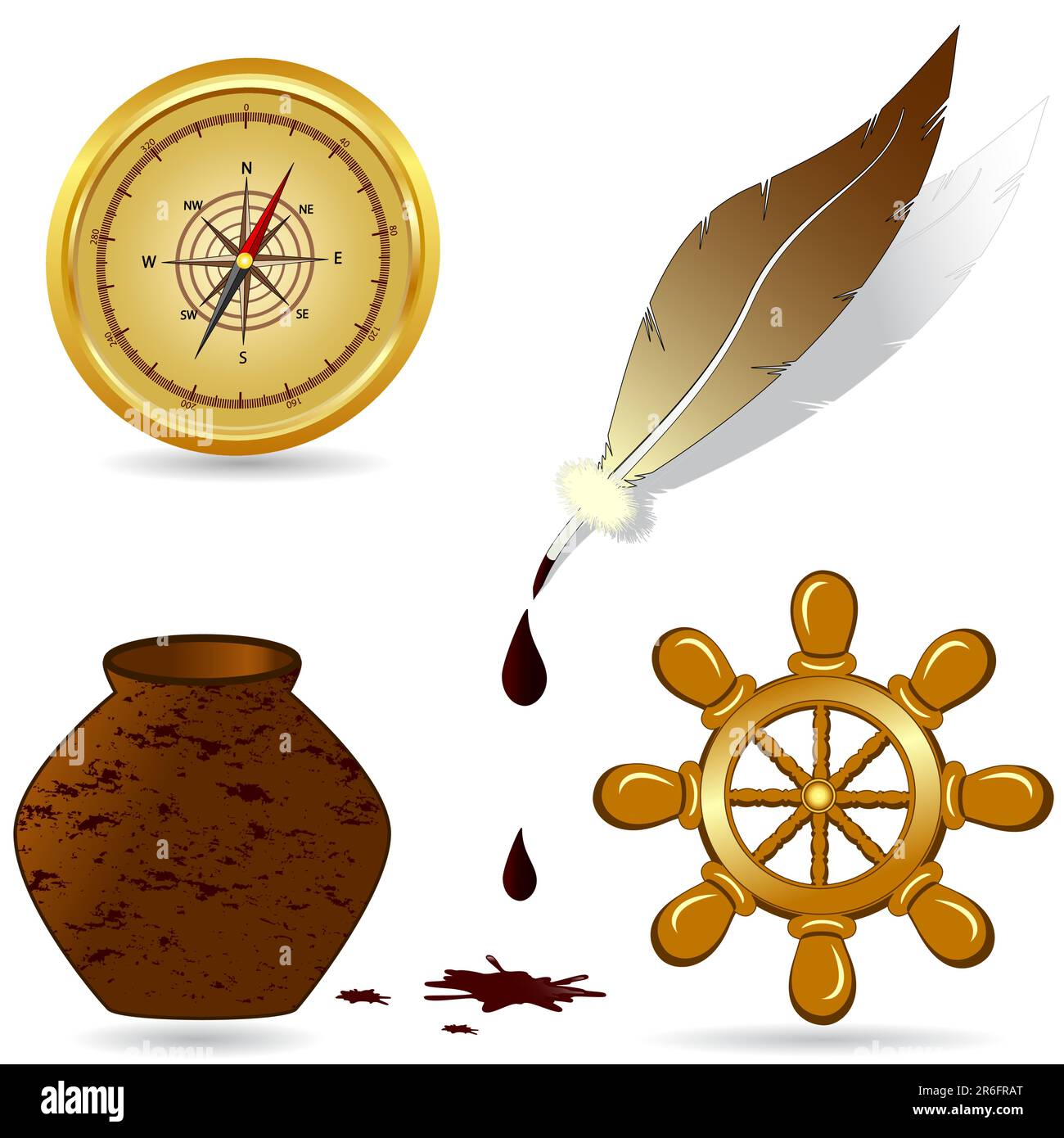 Stationery compass illustration vector Cut Out Stock Images & Pictures ...