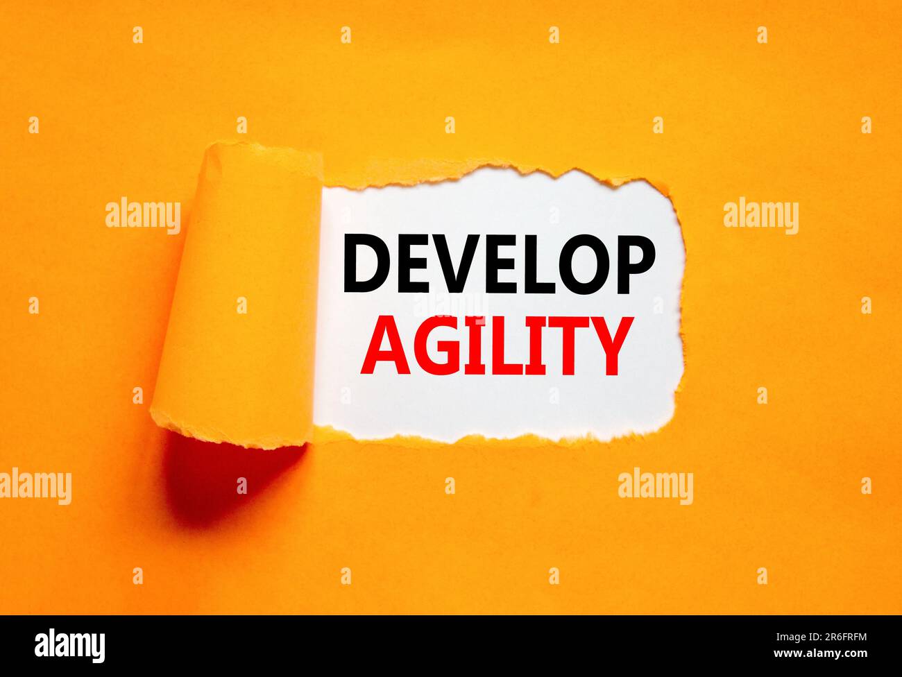 Develop agility symbol. Concept words Develop agility on beautiful ...