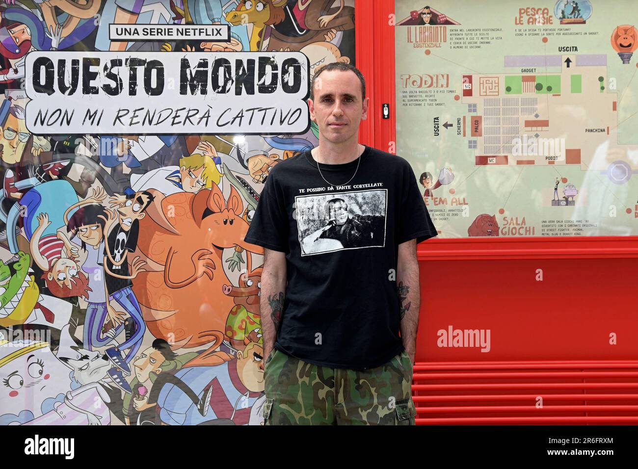 Zerocalcare / Michele Rech beim Photocall zur NetflixAnimationsserie 'Questo mondo non mi ...