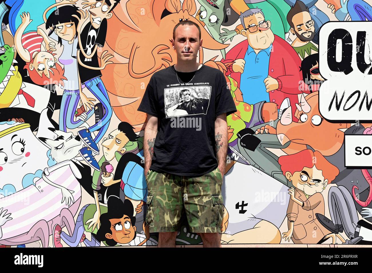 Zerocalcare / Michele Rech beim Photocall zur NetflixAnimationsserie 'Questo mondo non mi ...