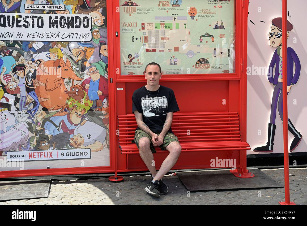 Zerocalcare / Michele Rech beim Photocall zur NetflixAnimationsserie 'Questo mondo non mi ...