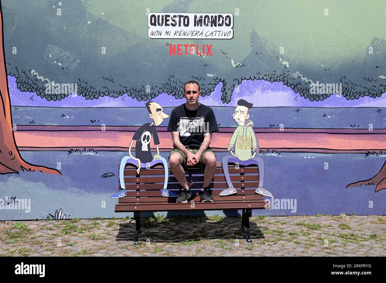 Zerocalcare / Michele Rech beim Photocall zur NetflixAnimationsserie 'Questo mondo non mi ...