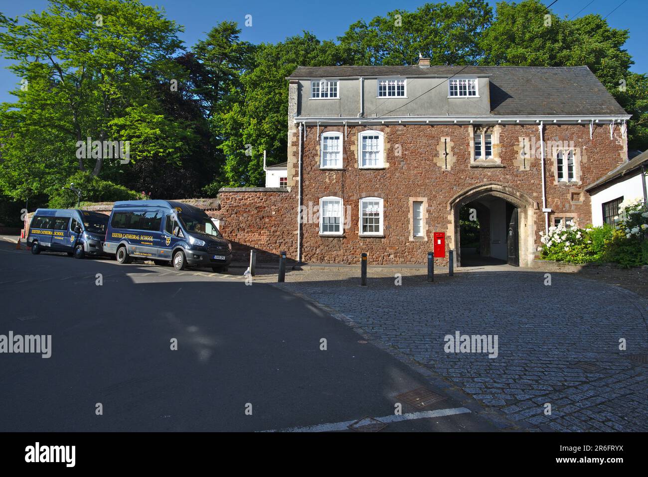 Grade I listed 14th century gatehouse to The Bishop's Palace, Exeter ...